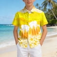 CAUYDY Boys Hawaiian Button Down Shirts Short Sleeve Cartoon Summer ...