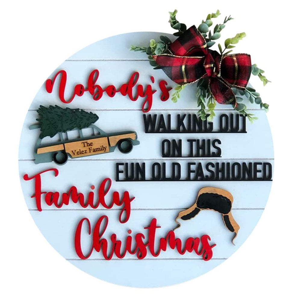 Click here for Generic Christmas 3d Door Hanger Sign Crazy Christ... prices