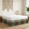 Blue Butterfly Sunflower Bed Skirt Bed Skirts Queen Size 16 Inch Drop ...