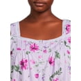 Aria Women's 100% Cotton Sleeveless 40" Nightgown, Sizes XS-5X ...
