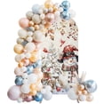 7.2FT Arch Backdrop Covers, Rustic Christmas Snowman Wedding Arch Cover ...