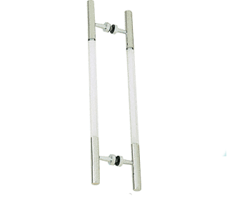 CRL CA18X18PS Polished Stainless 24-1/2" Overall Length Glass Mounted ...