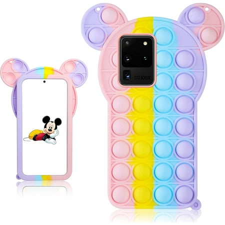 Trendy Fun for Samsung Galaxy S20 Ultra Case,Silicone Aesthetic Cartoon ...