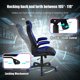 Gymax Racing Style Office Chair Ergonomic Adjustable Computer Chair w ...