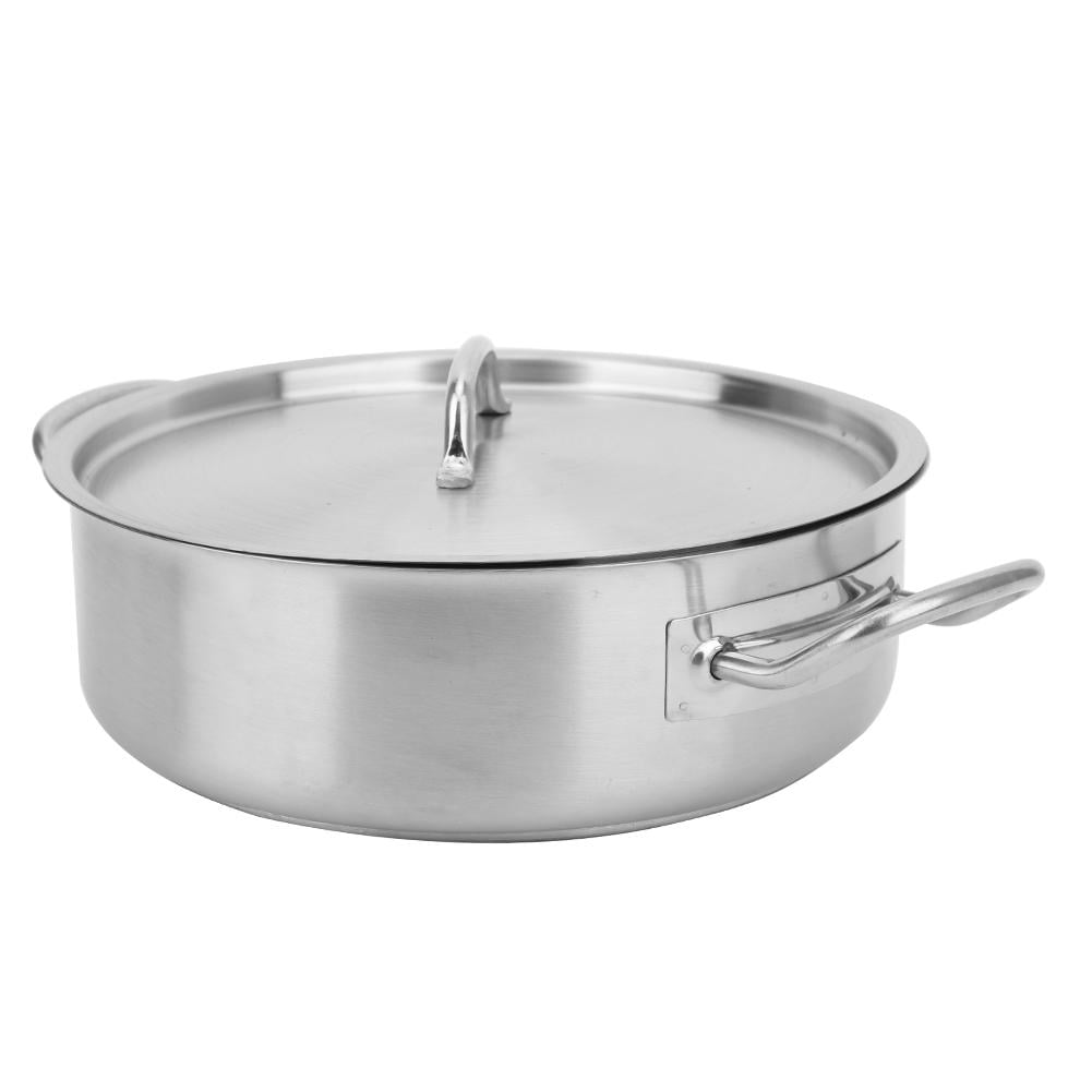 Cergrey Stainless Steel Composite Bottom Double Handle Cooking Pot with ...