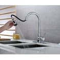 RUNFINE Single-Handle Pull Down Sprayer Kitchen Faucet Chrome Finish ...