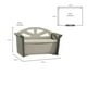 Rubbermaid Outdoor Patio Storage Bench, Resin, Olive & Sandstone ...