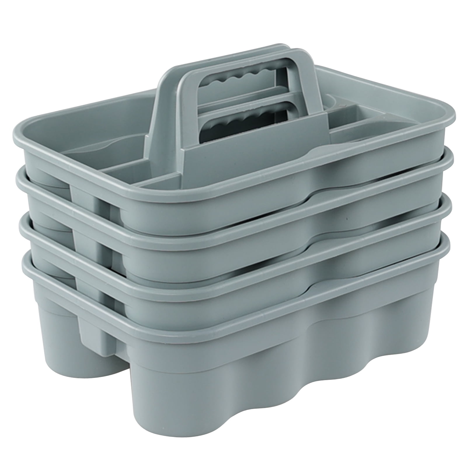 Doryh 4 Pack Easy to Carry Cleaning Caddy, Gray Caddy for Cleaning ...