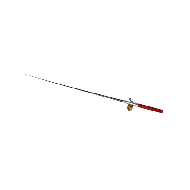 Xinxinyy Compact Red Pocket Alloy Fish Pen Fishing Rod Pole with ...