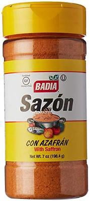 Badia Sazon with Saffron for Paella 7 oz (con Azafran) Gluten Free ...