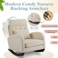 Ktaxon Rocking Accent Chair Glider Reading Chair Comfy Chenille ...