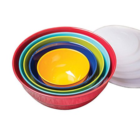 Melamine Bowls with Lids, 10-Piece Set Solid Colors | Walmart Canada