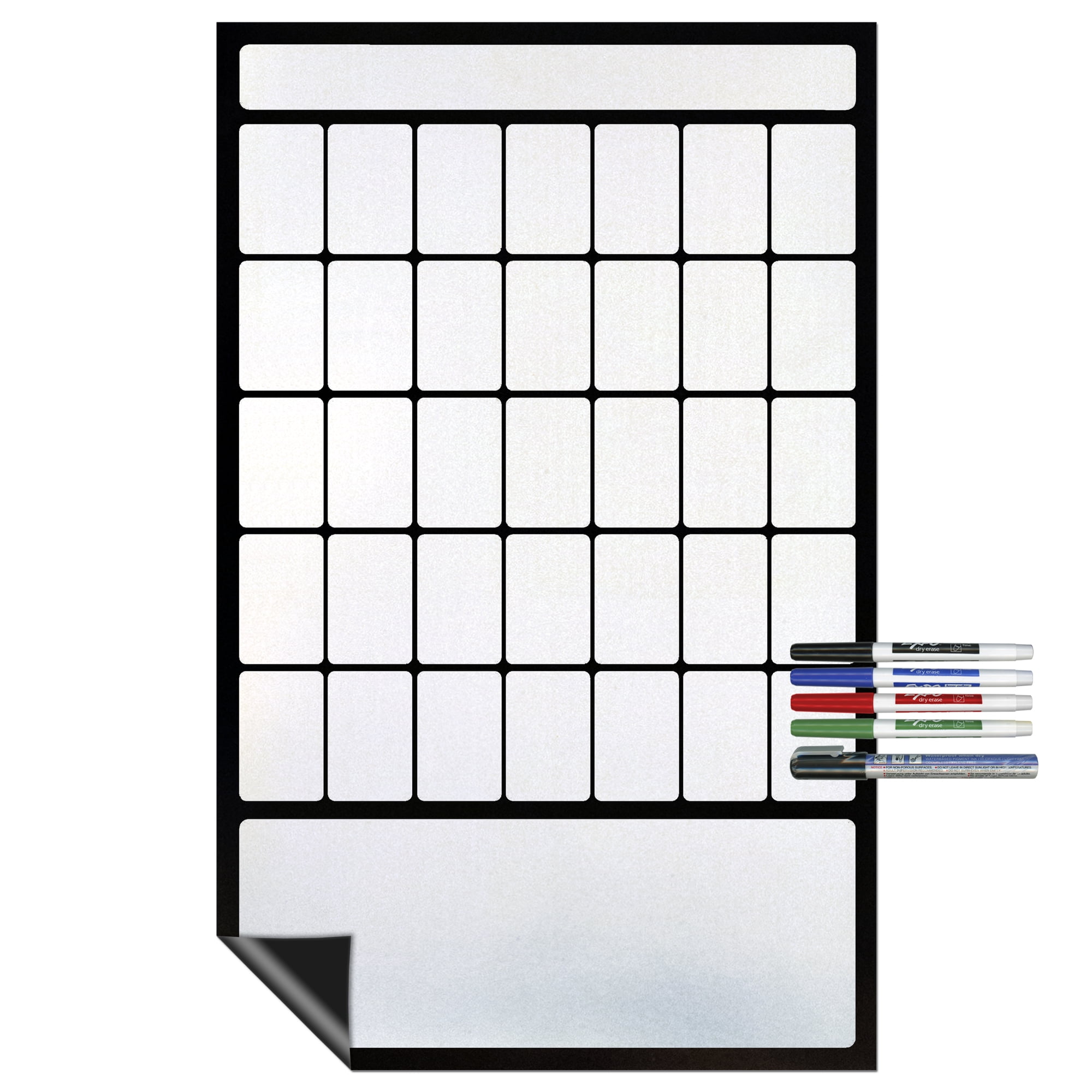 Cohas Magnetic Backed 1 Month Calendar, Whiteboard Surface, Assorted ...