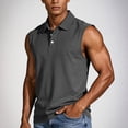 Dagugfen Tank Tops for Men Quarter Zip Sleeveless Collared Neck ...