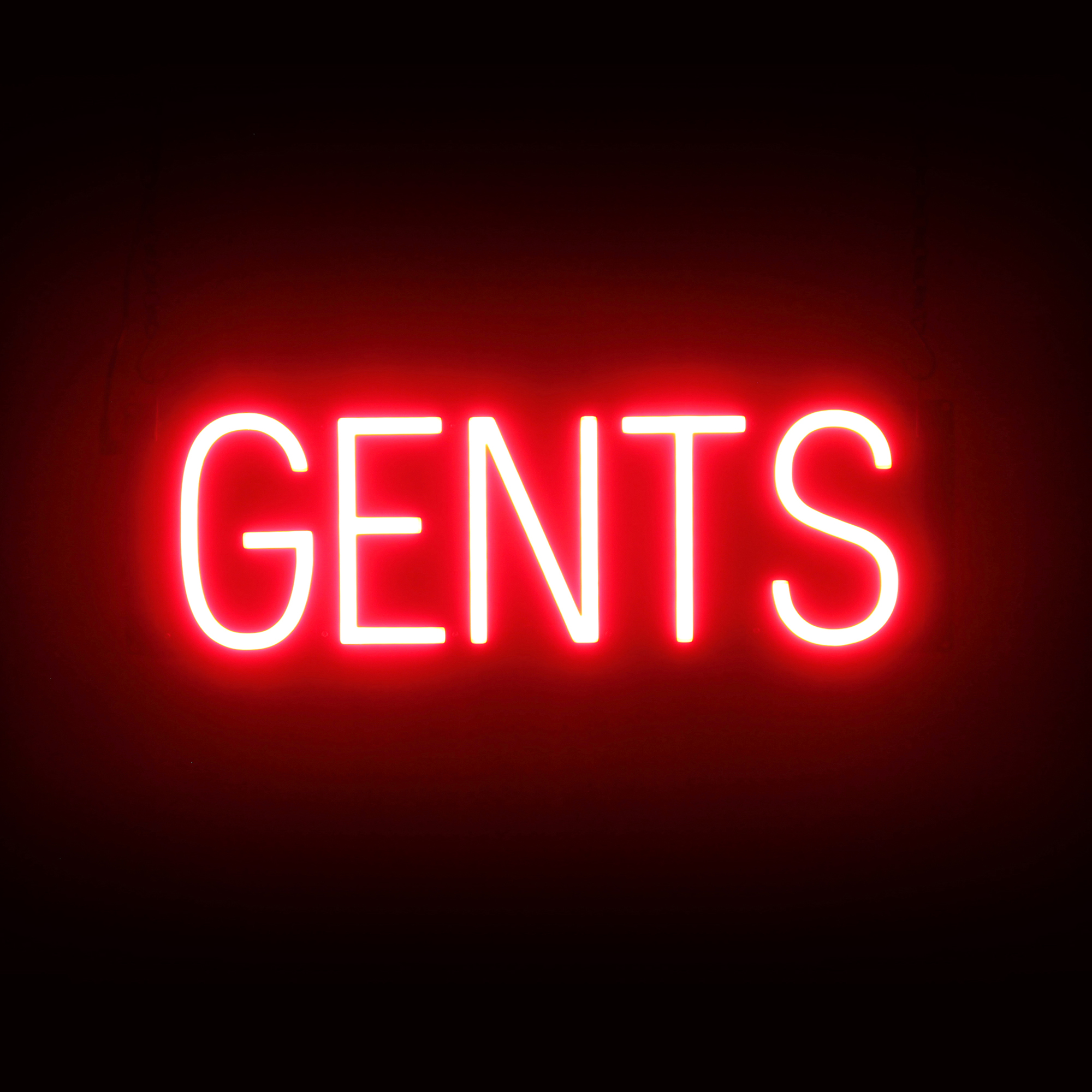 SpellBrite Neon-LED GENTS Sign With Dimming Capability. LED Bathroom ...