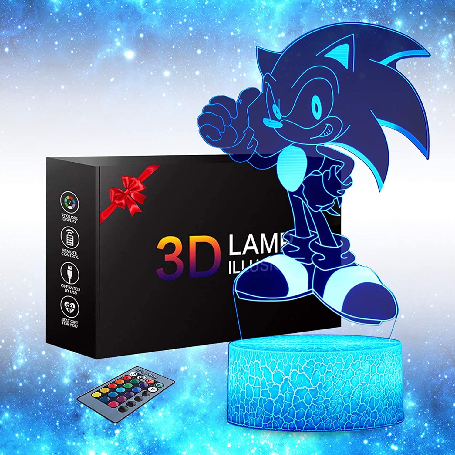 Click here for Unbranded Sonic The Hedgehog 3d Night Light  Sonic... prices
