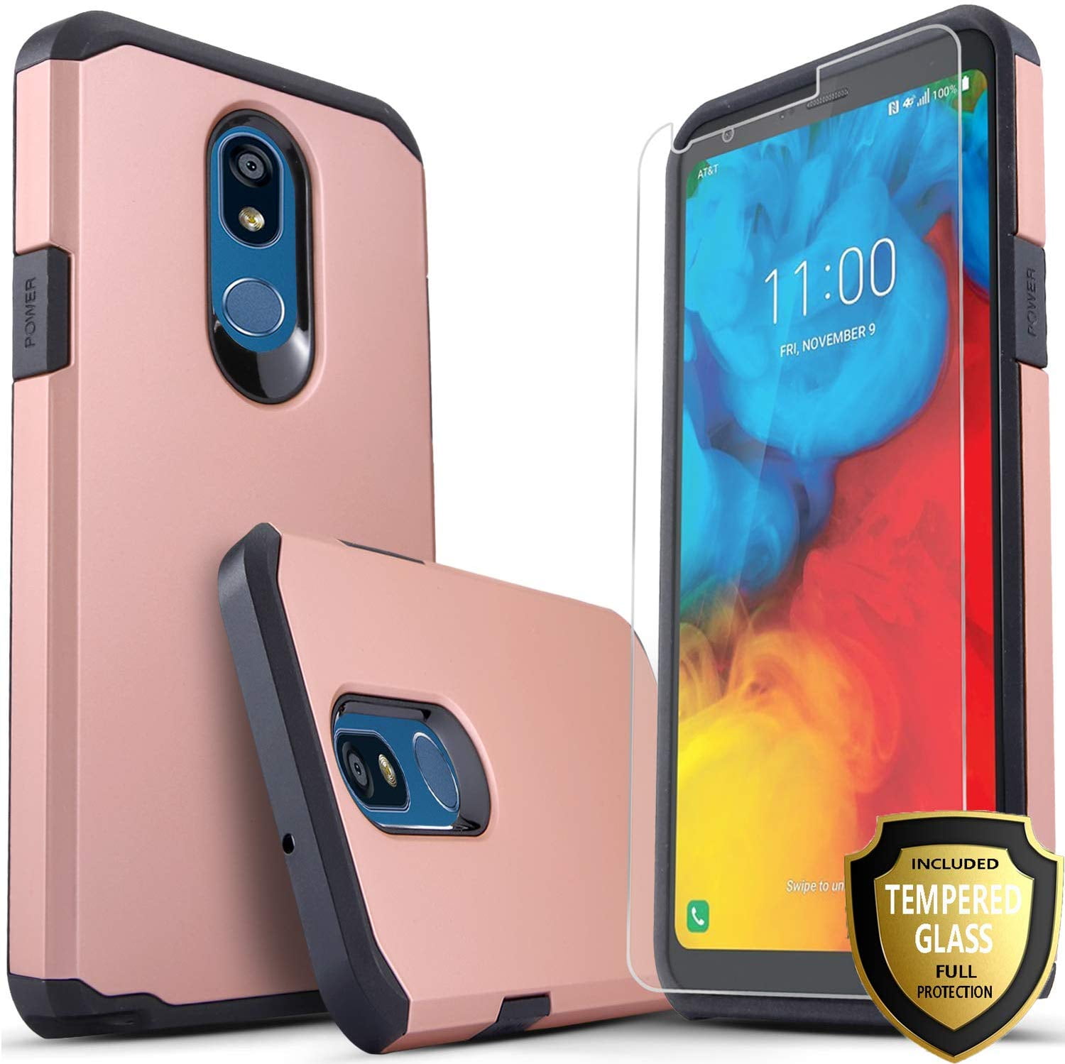 LG Stylo 5 Case, With [Tempered Glass Screen Protector Included ...