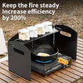 Cartridge Stove Windscreen, Outdoor Camping Fire-Starting Energy-Saving ...