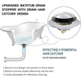 Bathtub Drain Stopper with Hair Catcher, Anti Clogging Bath Tub Drain ...