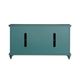 Bowery Hill Modern / Contemporary Rustic Turquoise Solid Wood 65" TV ...