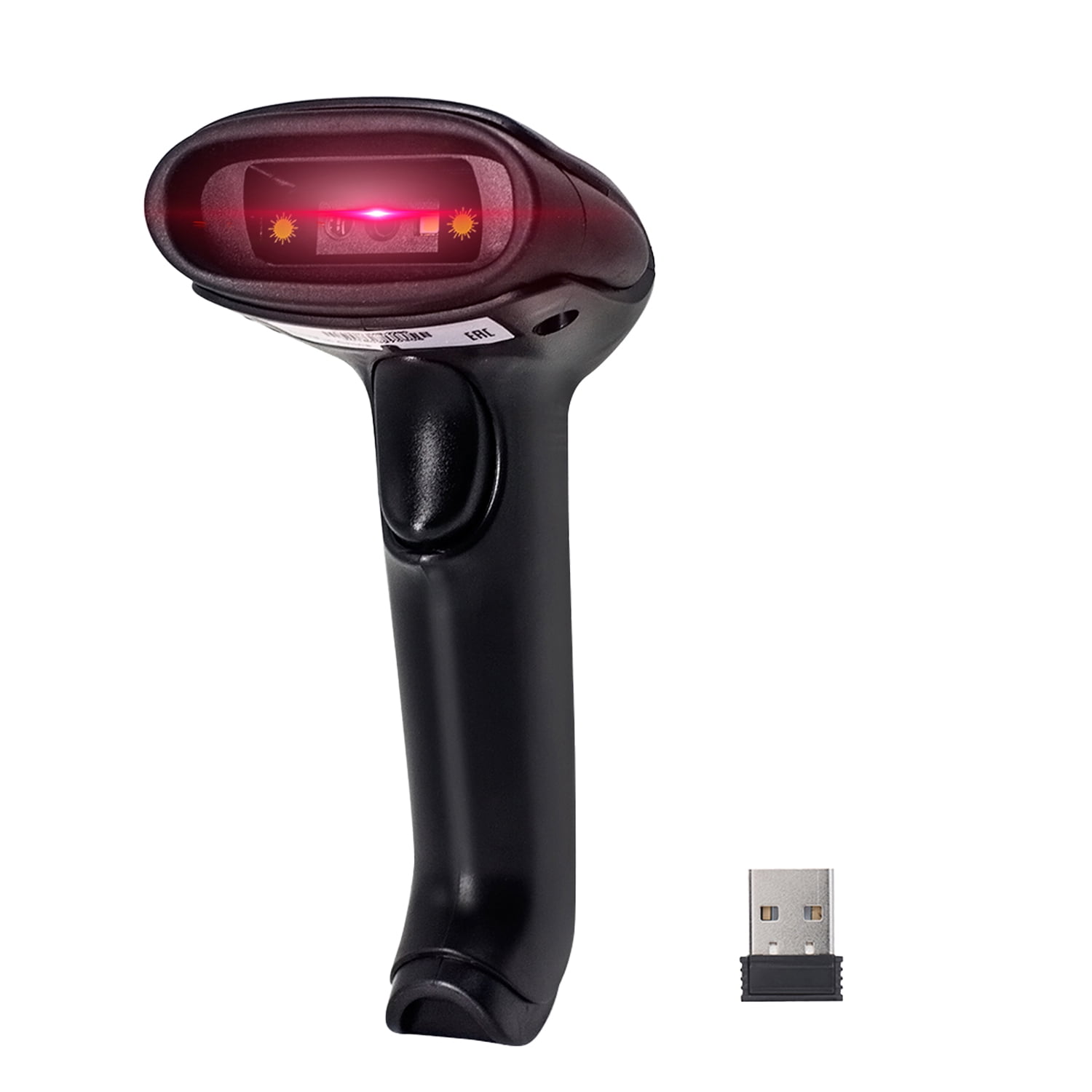 Lector de código de barras inalámbrico portátil 2.4G 1D 2D QR con ...