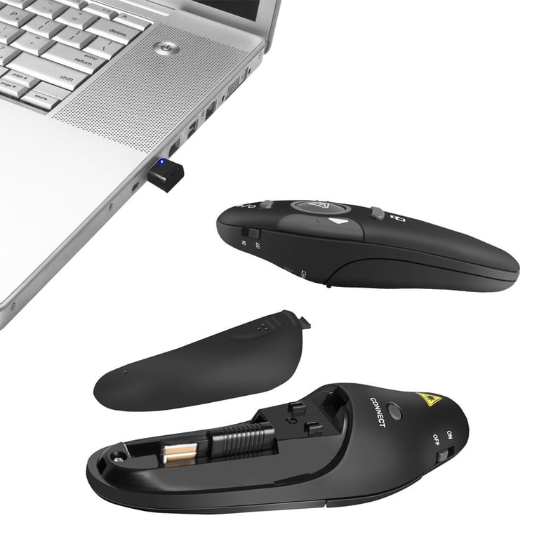 Powerpoint Remote Wireless Presentation Clicker With Laser Pointer ...