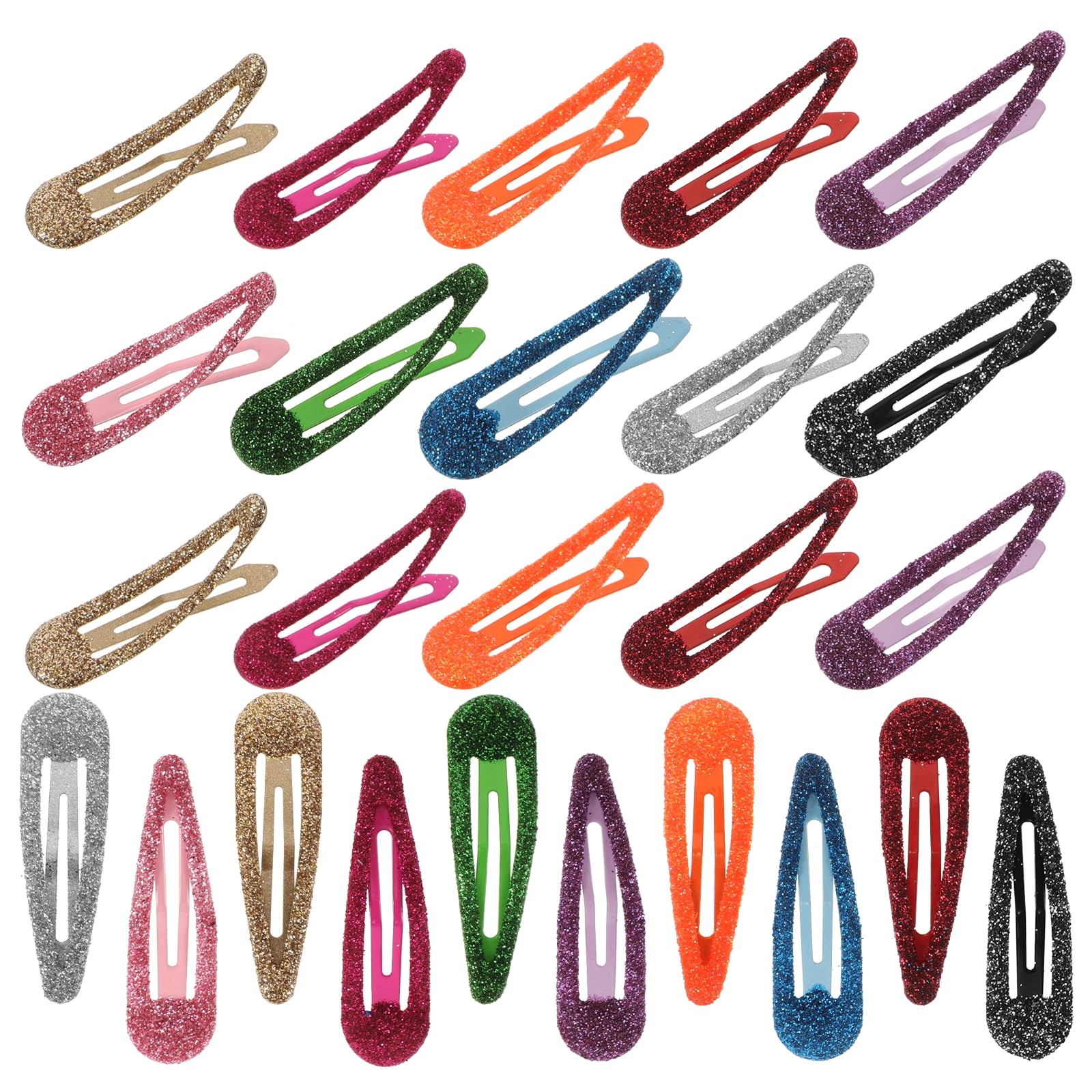 Click here for Deepcraff 50pcs 8 Colors Metal Snap Hair Clips Gli... prices
