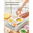 4 Hole Non Stick Egg Frying Pan, Mini Egg Poacher Pan Nonstick for 4 ...