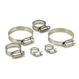 Hyper Tough Steel Hose Clamps Set 6 Pieces Assorted Sizes for Auto Home ...