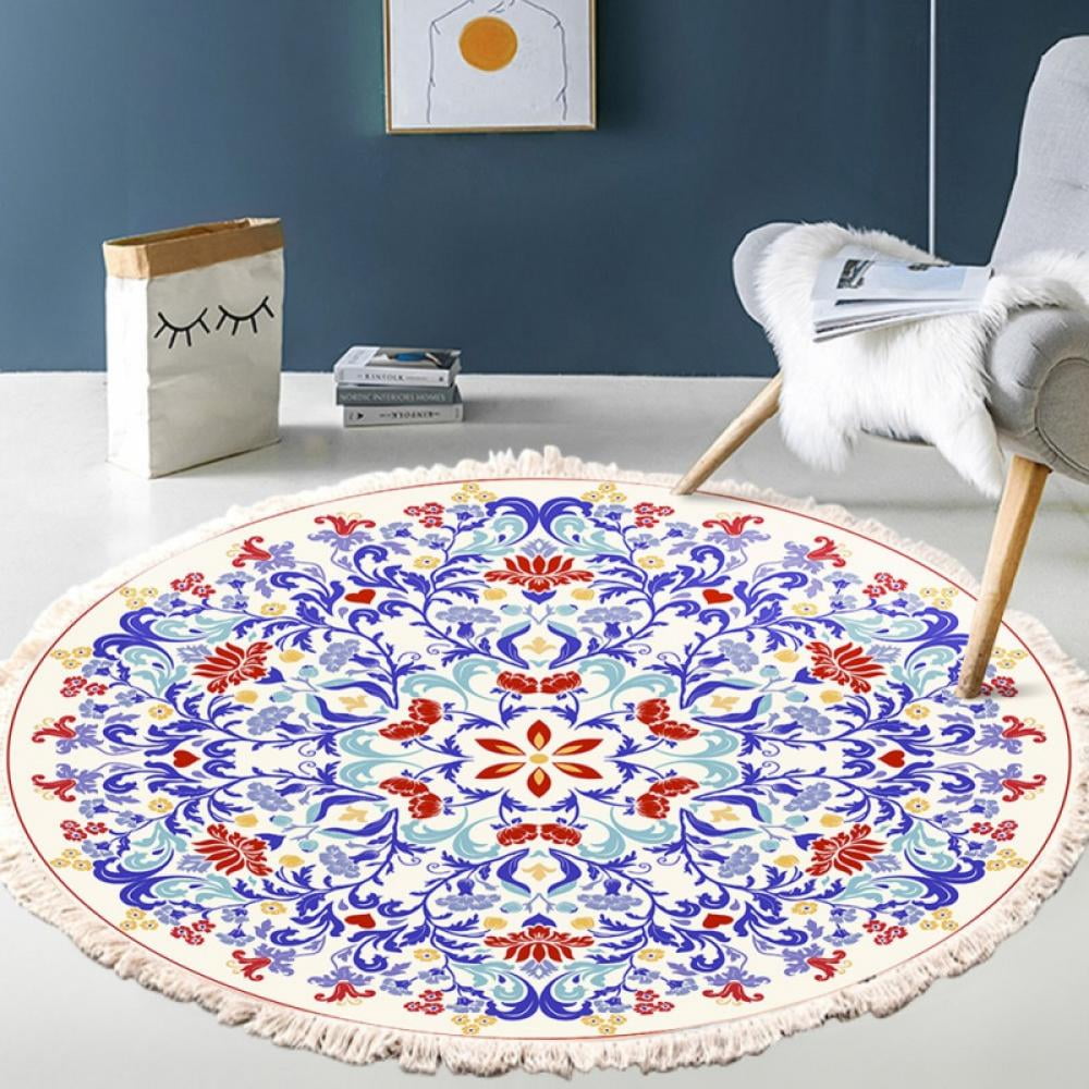 Kitchen Living Room Bedroom Mat Bathroom Rug Throw Rug Boho round Rugs ...
