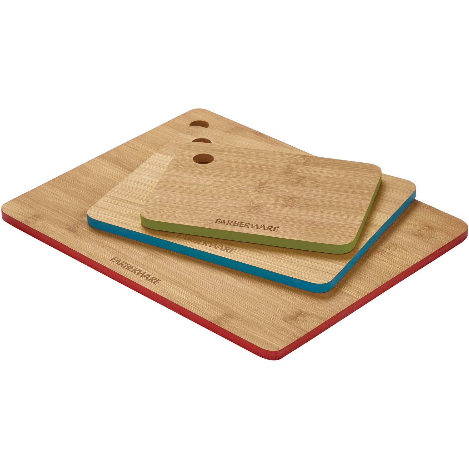 Farberware Bamboo Cutting board with Color Edges, 3 Piece – BrickSeek