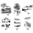 CIYISON Mountain Tree Clear Stamp Natural Landscape Seal Handmade ...