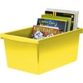 Storex Medium Classroom Storage Bin, Yellow, Pack of 2 - Walmart.com
