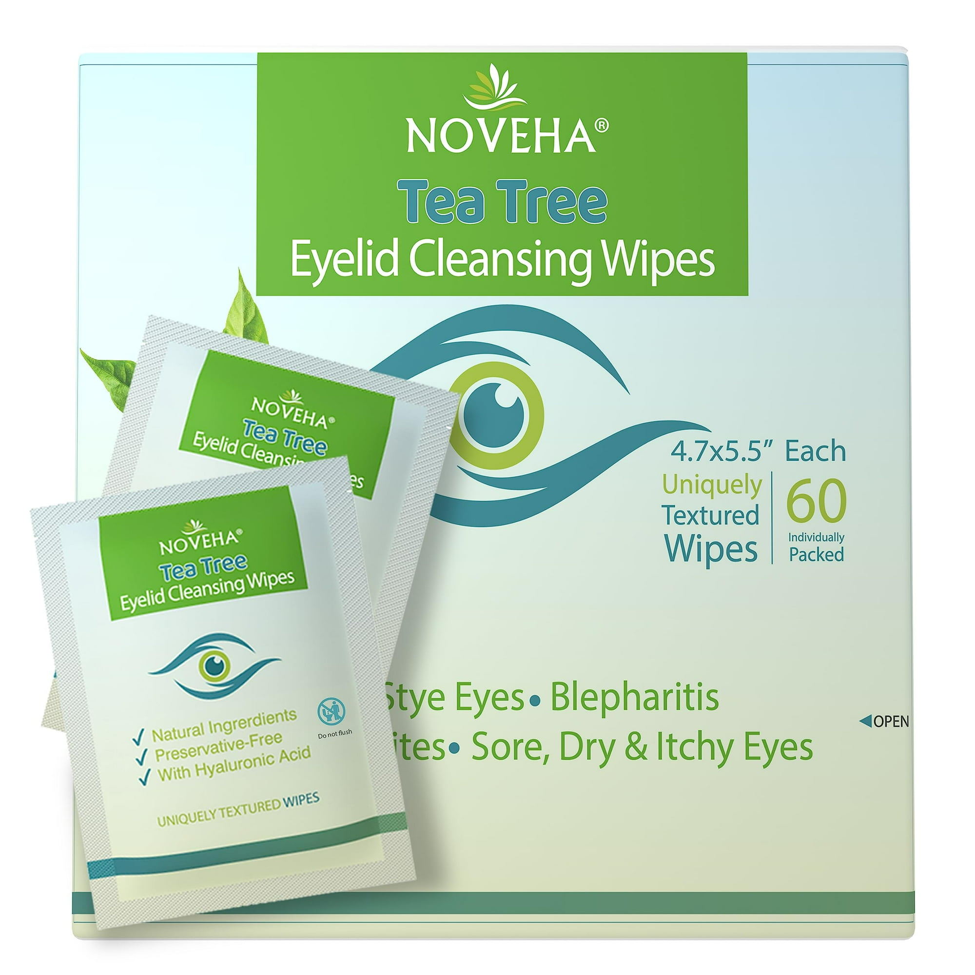 Click here for Eyelid & Lash Wipes Noveha Tea Tree Oil W/ Hyaluro... prices