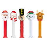 PEZ Christmas Collection Christmas Holiday Candy Dispenser Tube, 7 ...