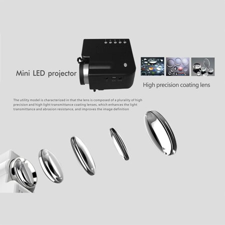 LESHP UC28B+ 1080P HD Mini Projector,Multimedia Home Theater Video ...
