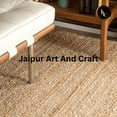 Jaipur Art And Craft Jute Area Rug Rectangle Braided Reversible Carpet ...