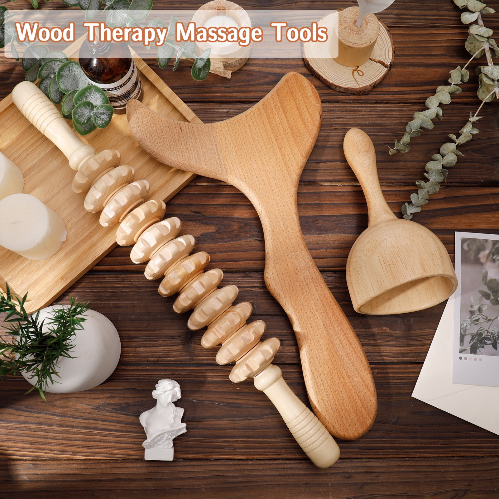 Taihexin Wood Therapy Massage Tools Set, 3 in 1 Maderoterapia Massage ...