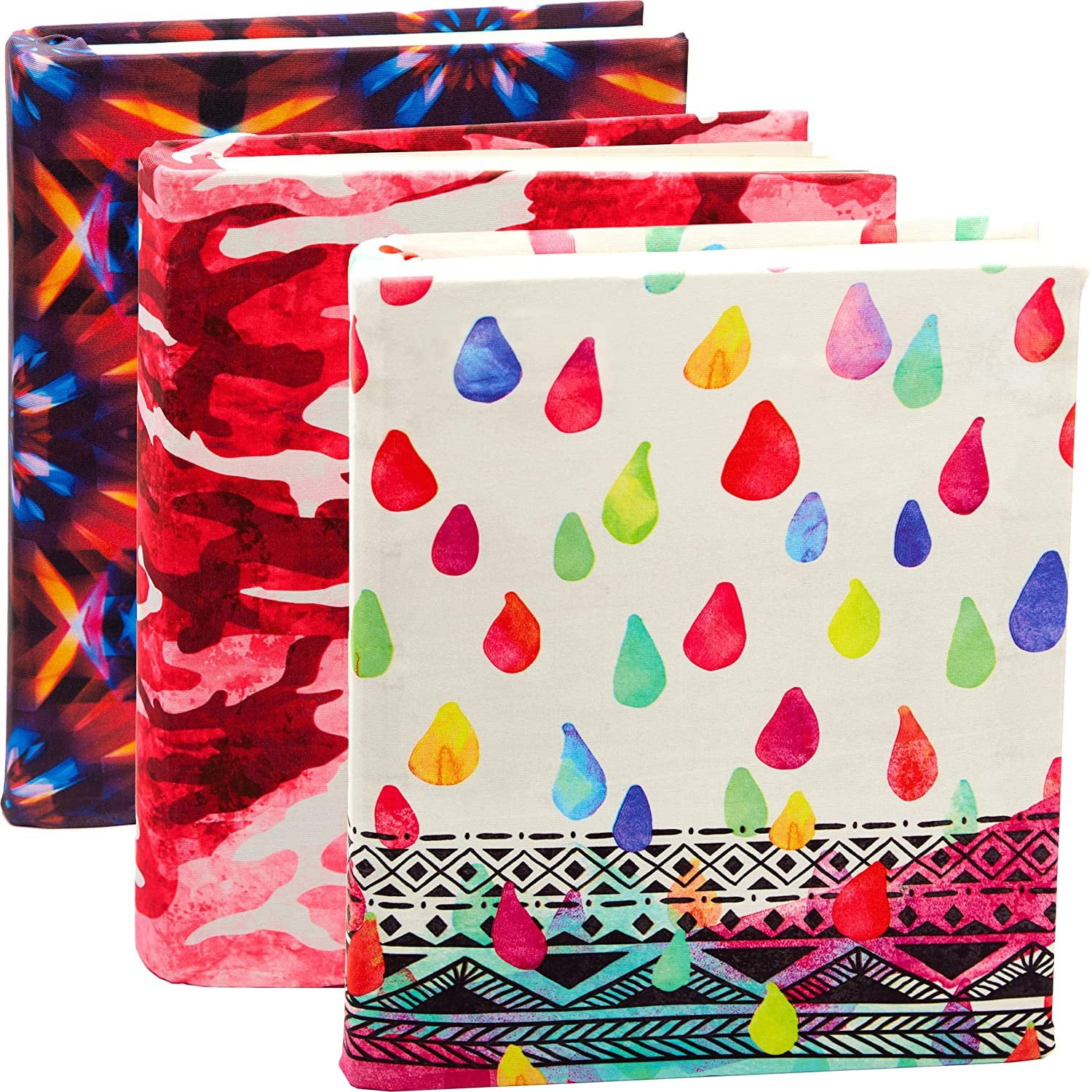 Jumbo, Stretchable Book Cover Art Designs 3 Pack. Fits Most Hardcover ...