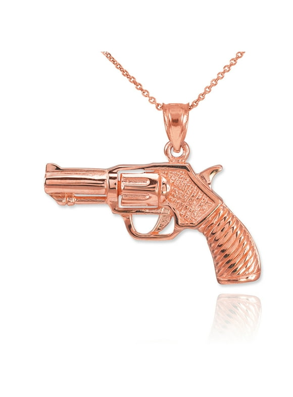 Gold Gun Pendant