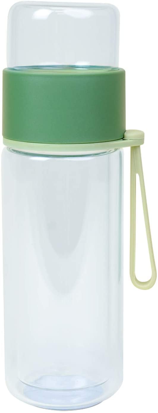 Prosperatea Travel Tea Infuser Glass Tumbler for Hot or Iced Tea (280 ...