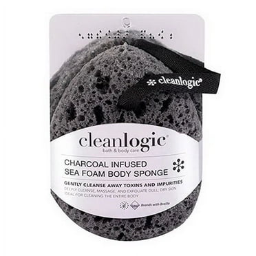 Clean Logic Purifying Charcoal Mesh Bath Sponge 1 ea - Walmart.com
