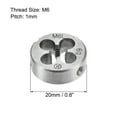 Uxcell M6 x 1 Metric Left Hand Alloy Tool Steel Machine Thread Round ...