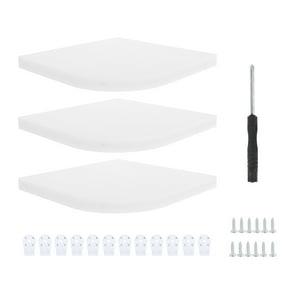 Furinno Rossi Triangle Corner Floating Shelves, Wall Mount Display ...