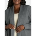 Time and Tru Women's and Women’s Plus Duster Cardigan Sweater ...