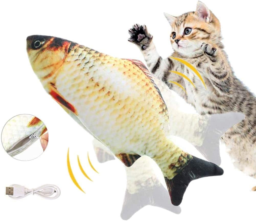 Electric Toy Fish, Cat Toy With Catnip, Cat Toy Fish Electrically ...