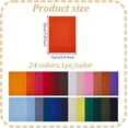 24Pcs 24 Colors Rectangle Waterproof Fabric Self-adhesive Fabrics ...