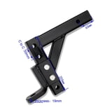 10" Adjustable 4 Level Trailer Drop Hitch Ball Mount Tow For 2 ...