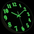 JoFomp Glow in The Dark Wall Clock - Super Bright Luminous 3D Numerals ...