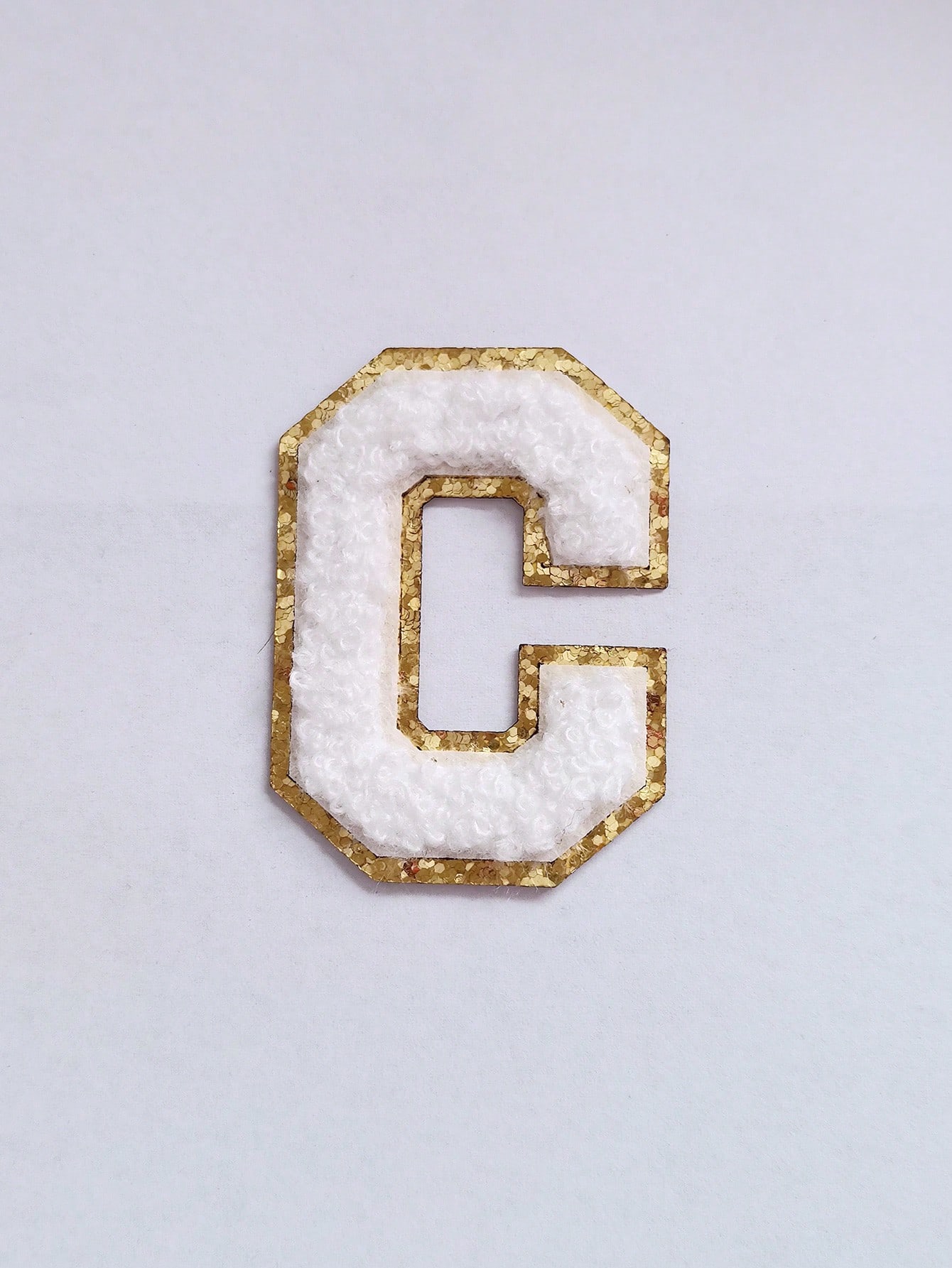 1pc 2 Inch Black Letter C Embroidered Iron-On Patch Or 1pc 2 Inch White ...